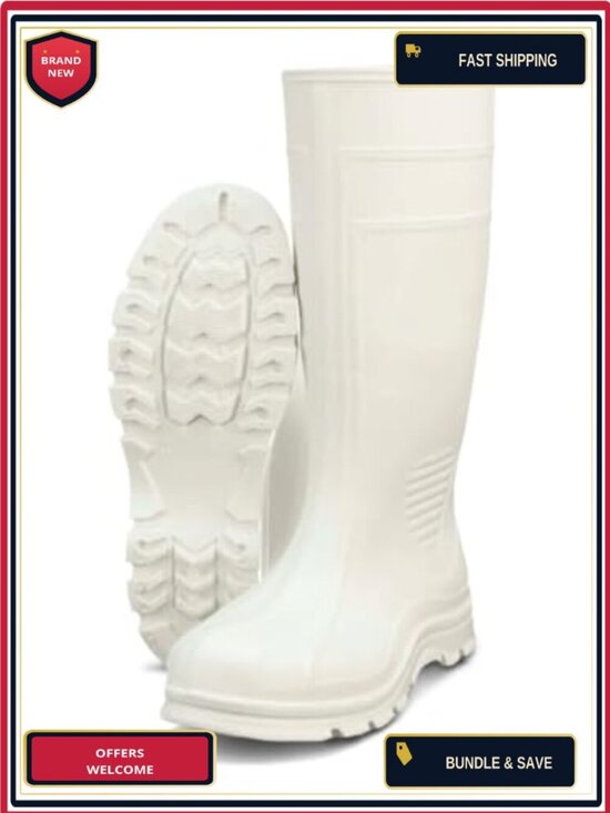 Shoes | Waterproof Steel Toe Work Boots For Men And Women Pvc Marine ...
